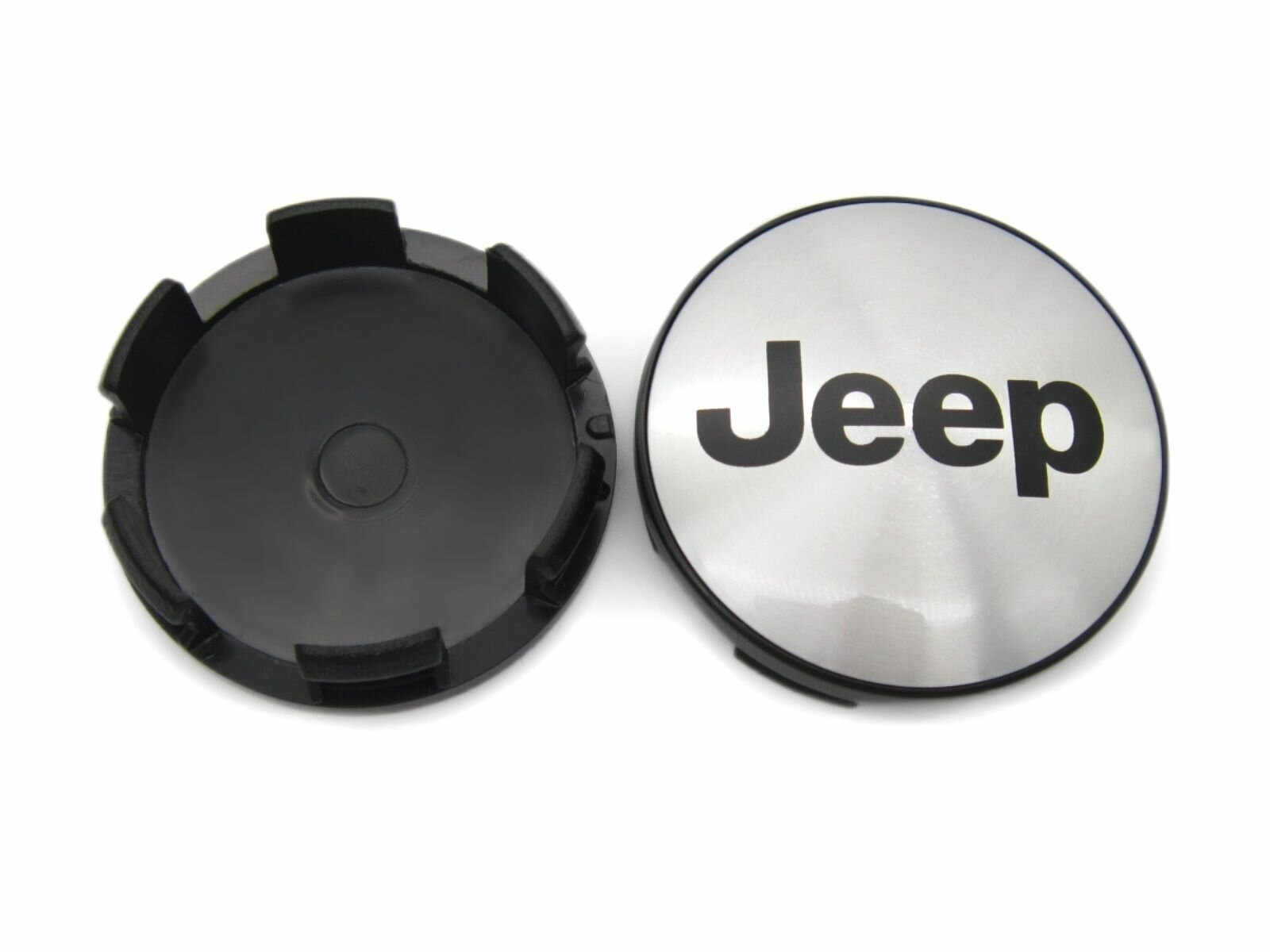 Колпачок заглушка на литой диск СКАД Jeep chrome 56/51/12 мм, 1 шт.