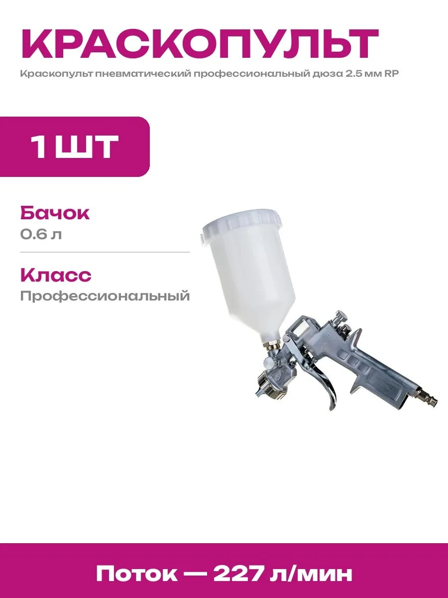 Пневмокраскопульт 990 дюза 2.5 мм для покраски спецтехники