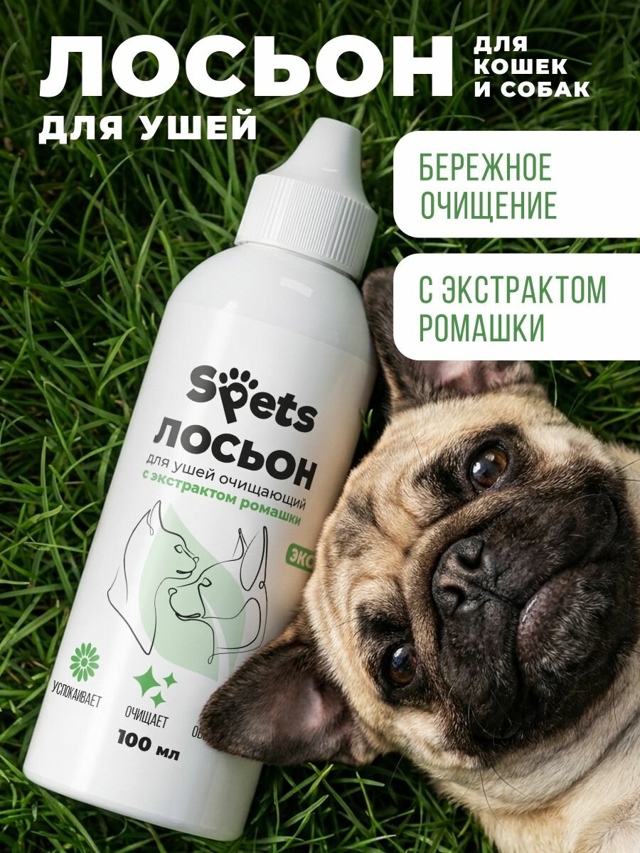 Лосьон для ушей собак и кошек, средство для чистки ушей,100 мл уход за ушами для собак для кошек