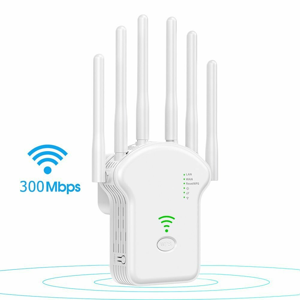 Wi-Fi-репитер U13, белый, двухдиапазонный (2,4 ГГц и 5,8 ГГц), скорость до 1200 Мбит/с
