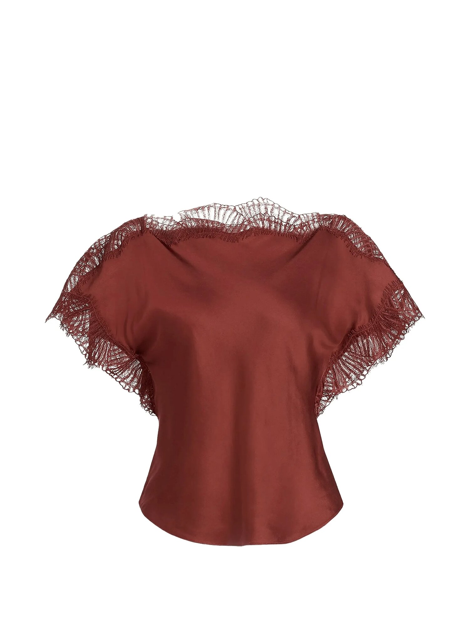 Топ Luna lace-trimmed top