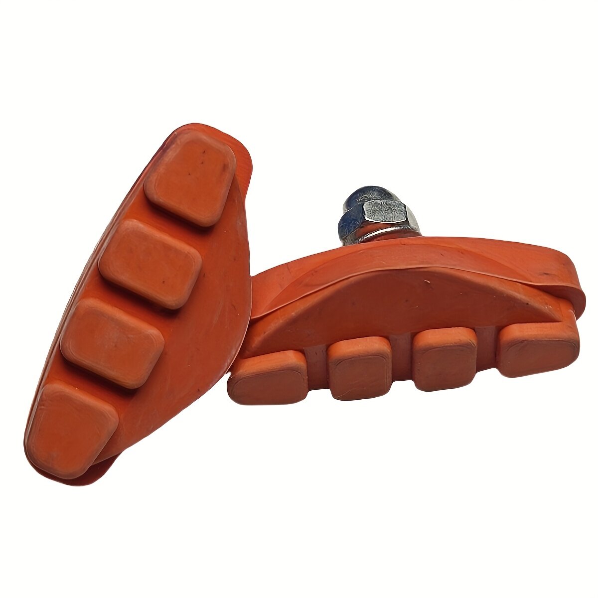 Короткие резиновые тормозные колодки V-brake, 2 шт. (1 пара), красные, тихие износостойкие, для горных, дорожных и складных велосипедов