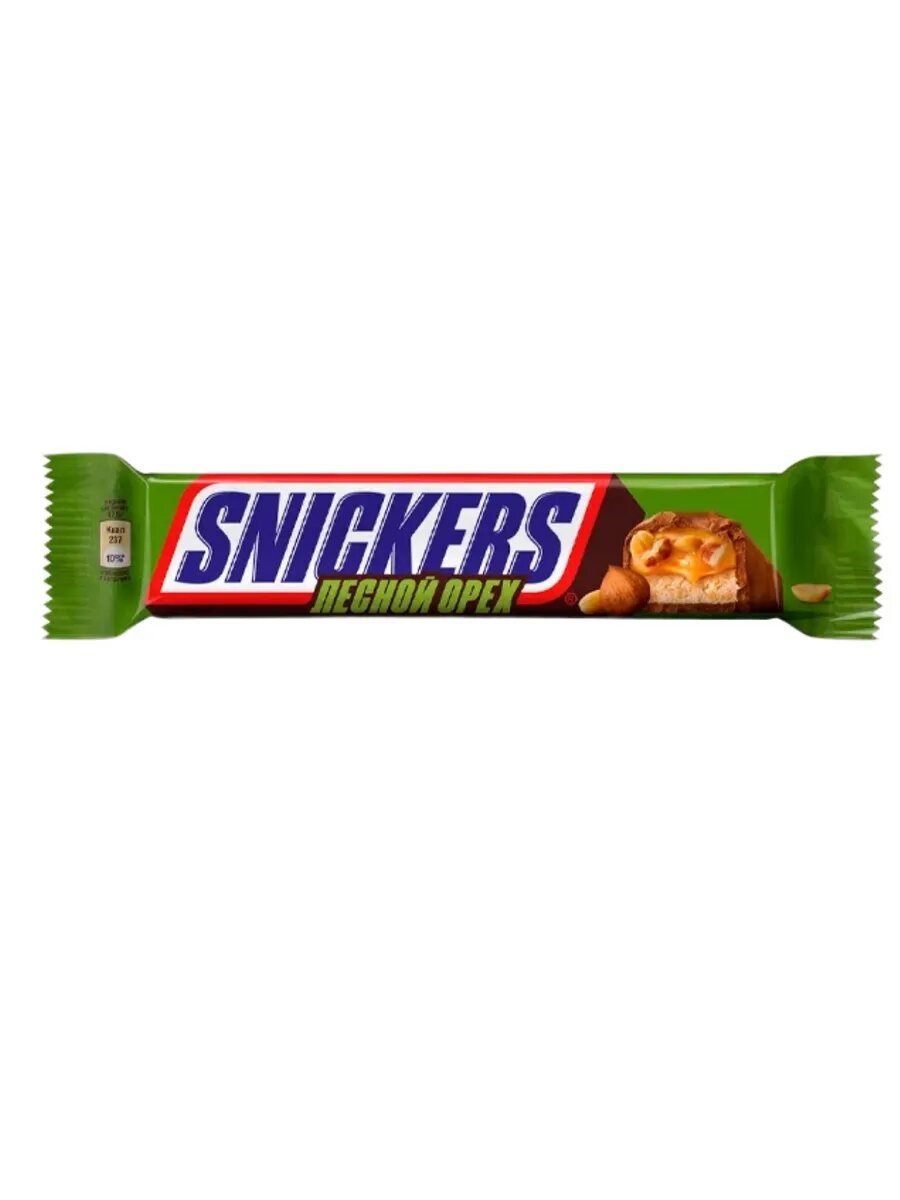 Сникерс Батончик Snickers лесной орех, 81 г