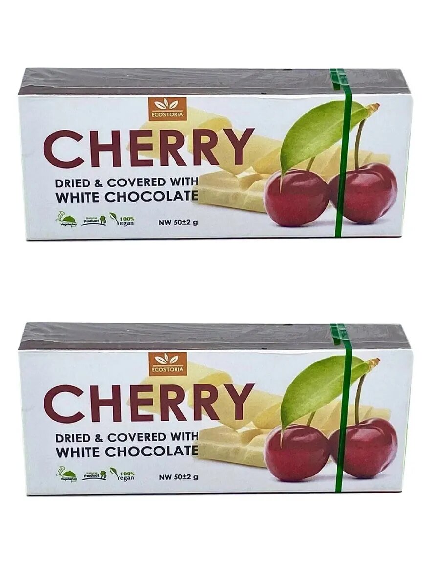 Ecostoria Вишня в темном шоколаде, 50г, 2 уп