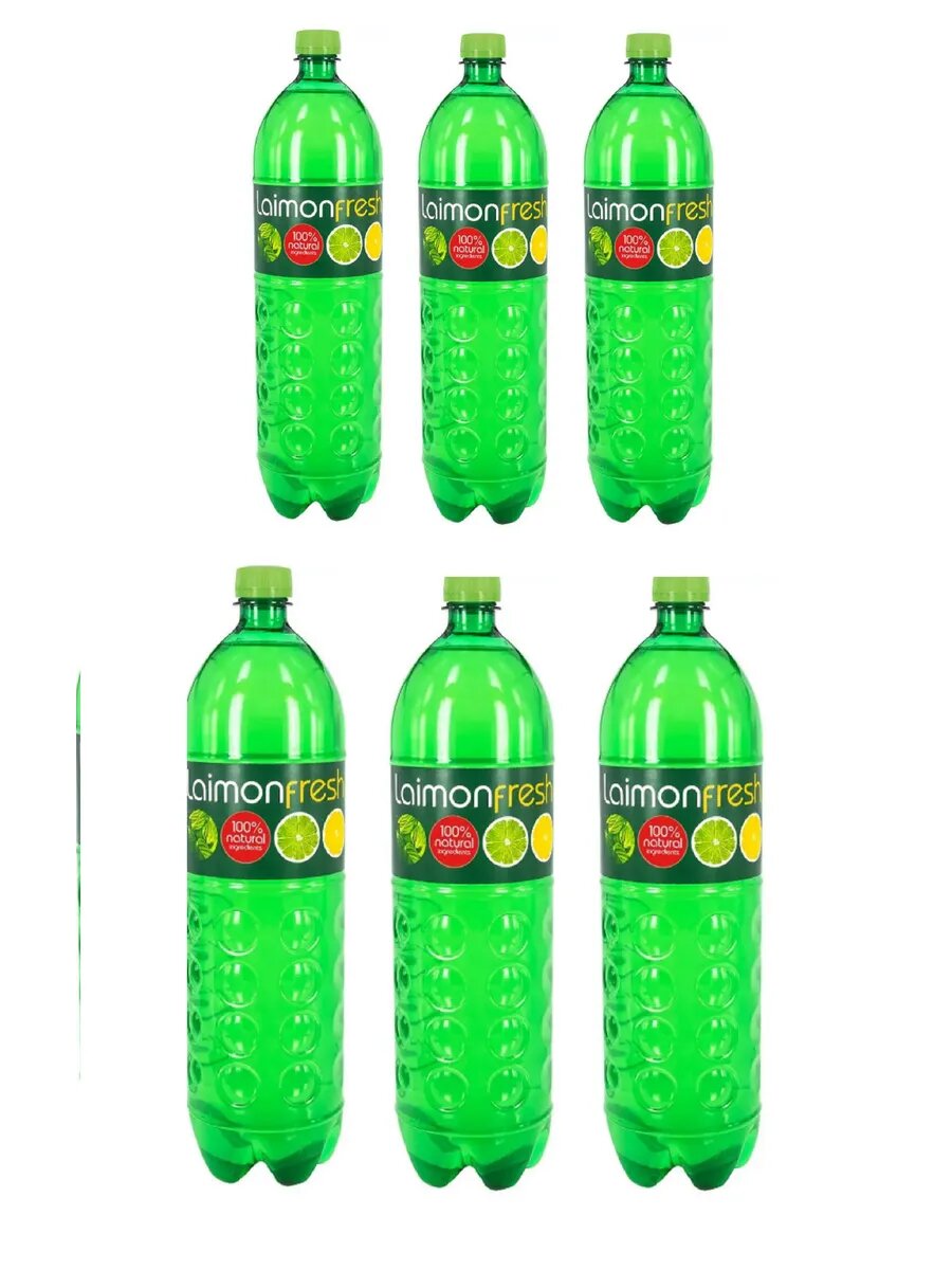 Laimon Лимонад Fresh Лайм-Лимон-Мята, 6 шт по 1,3 л