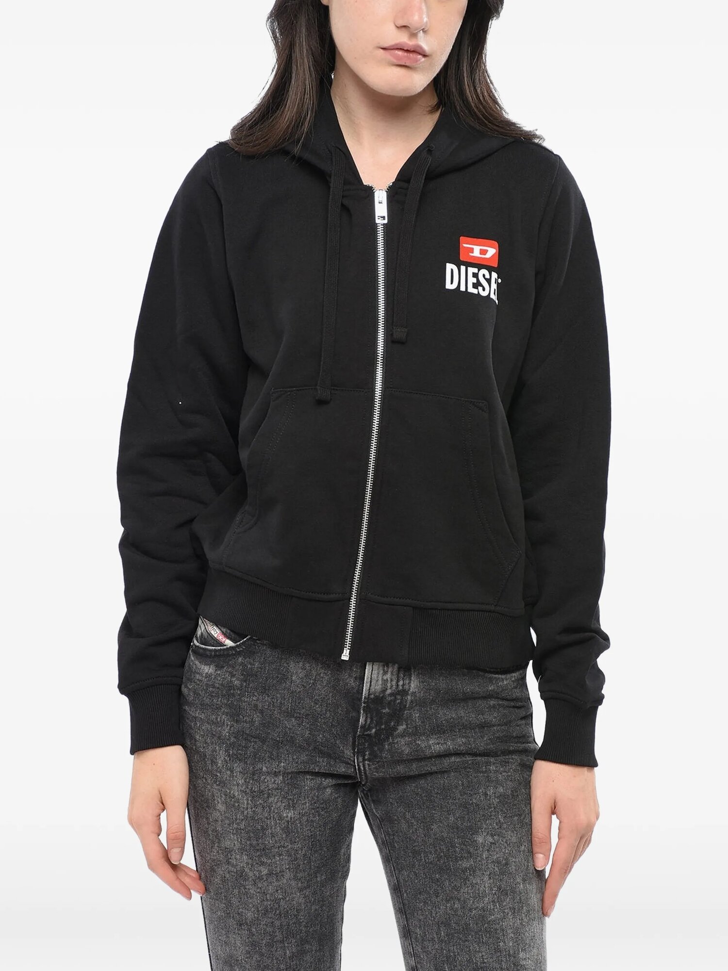 Худи Logo-print full-zip hoodie