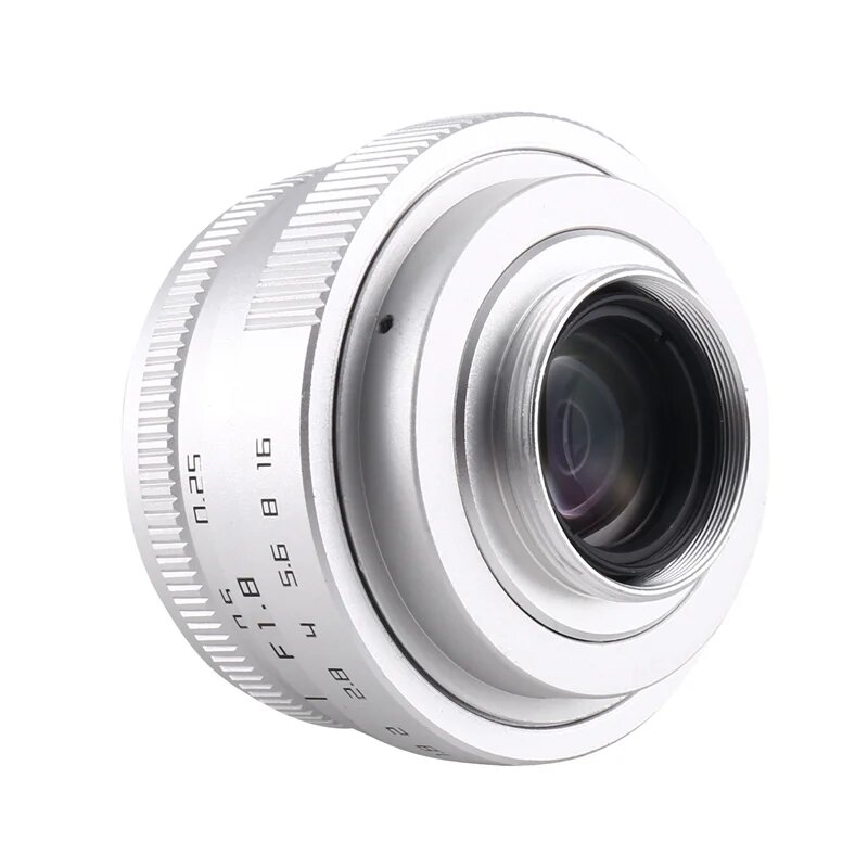 25 мм F1.8 Aps-C телевизионный объектив/объектив видеонаблюдения для камеры с креплением C 16 мм Prime Lens с ручной фокусировкой-WMAN