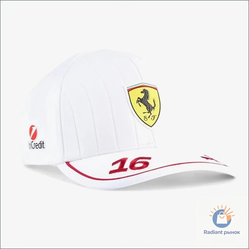 Бейсболка Charles Leclerc Scuderia Ferrari Racing Formula 1 Cap - 2025 Miami GP - F1 - Hat