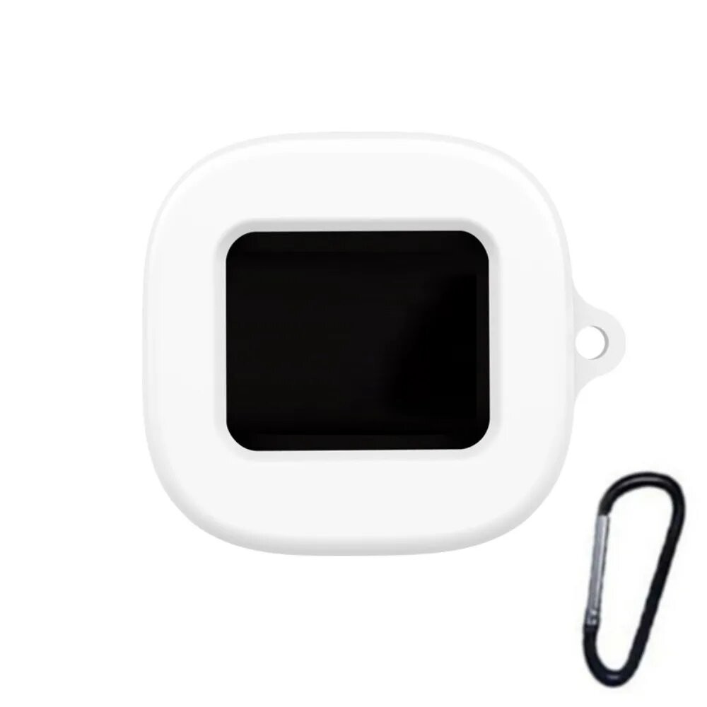 Силиконовый чехол с карабином для наушников Anker Soundcore Liberty 5 Pro Max Белый, Белый, White