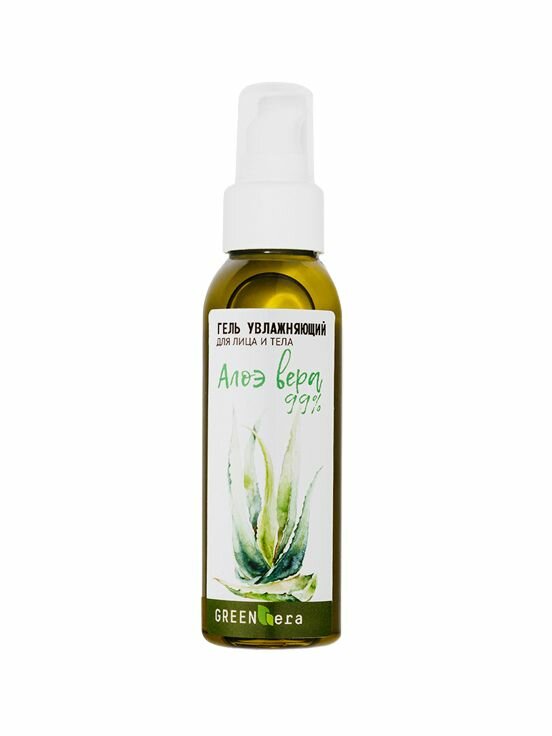 Гель Алоэ универсальный GreenEra Алоэ вера 99% увлажняющий