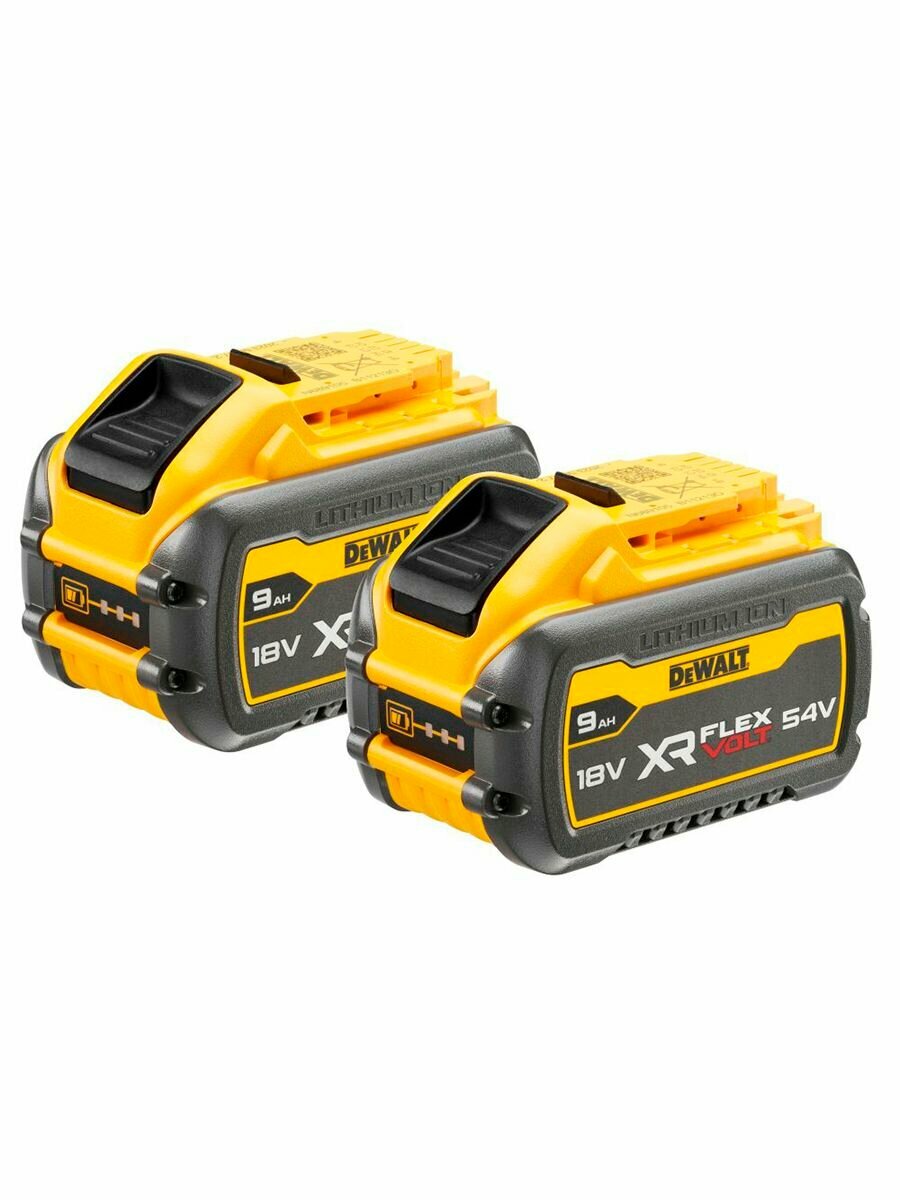 Аккумулятор DEWALT FLEXVOLT DCB547X2, Li-Ion, 18/54 В, 9/3 Ач, 2 шт.