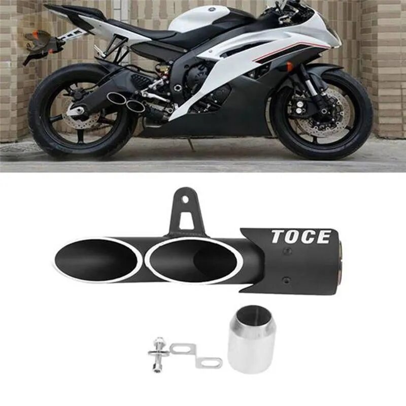 Для YZF-R6 GSX-R выхлопная труба мотоцикла двойной выпускной глушитель хвоста