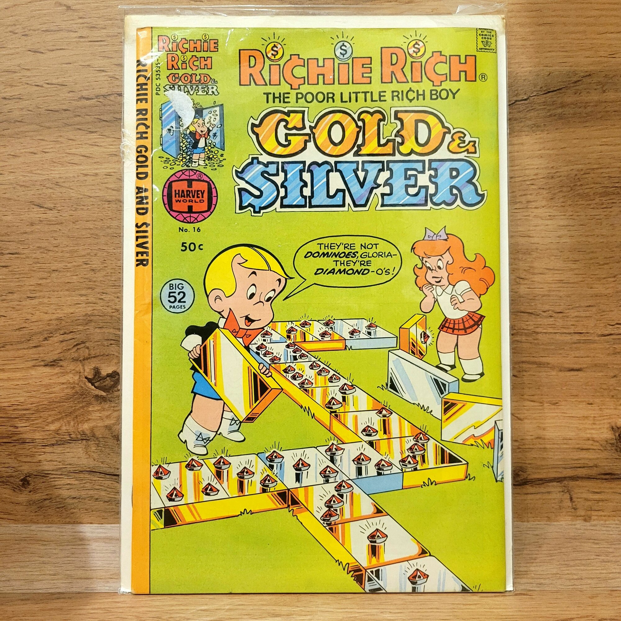 Раритетный Комикс Richie Rich Cash #16. 1975 Год. Комикс (сингл) на английском языке