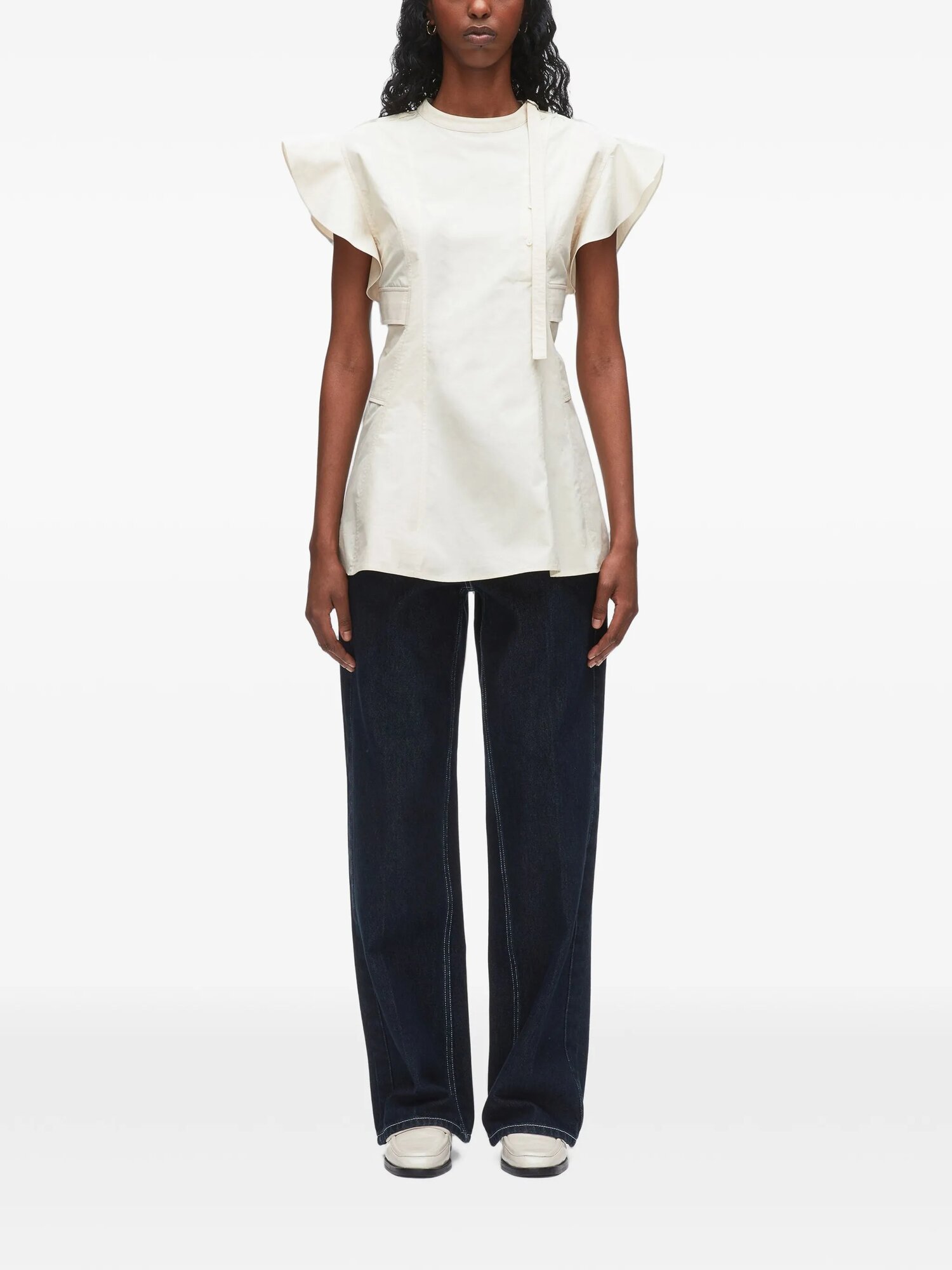 Блуза 3.1 Phillip Lim Ruffled blouse, размер 2, разноцветный — фото 1
