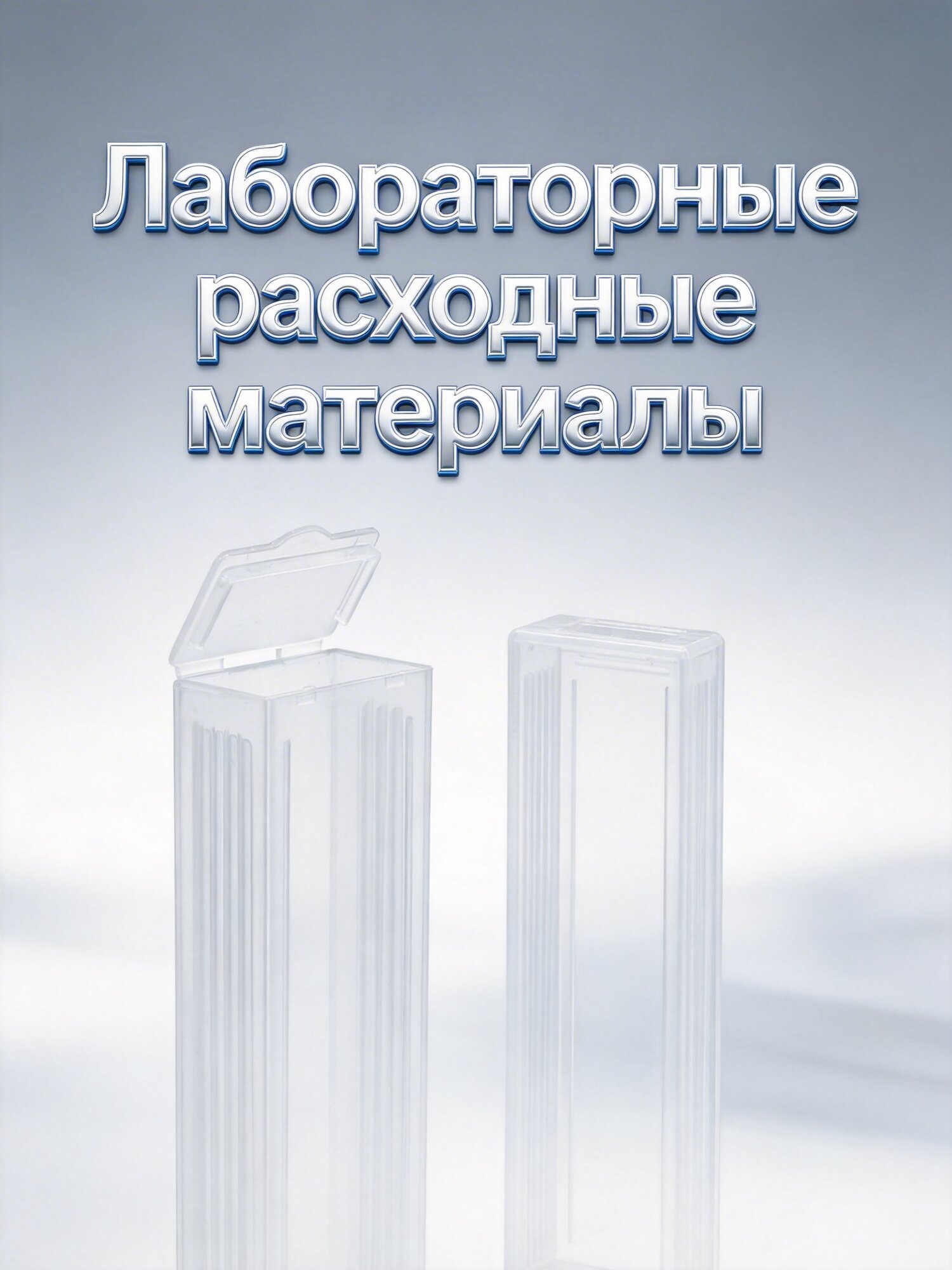 Прочный Кейс Для Прозрачных Микроскопических Слайдов 10 Штук Размер 8.00X2.80X1.70Cm