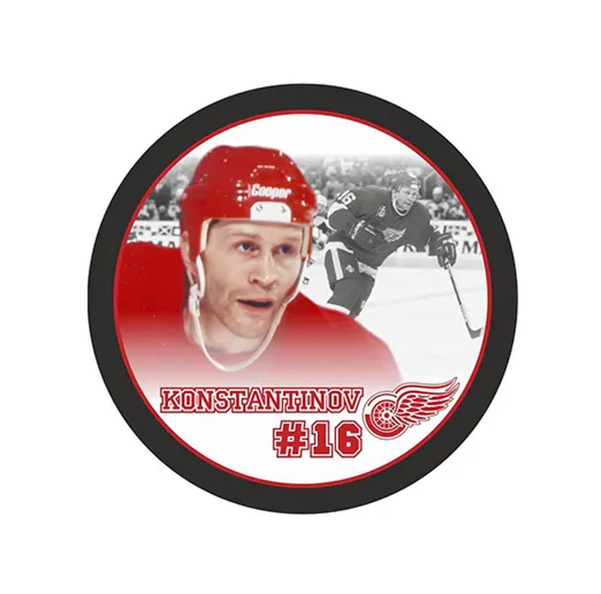 Шайба Rubena Игрок НХЛ KONSTANTINOV №16 Детройт 1-ст, цвет черный