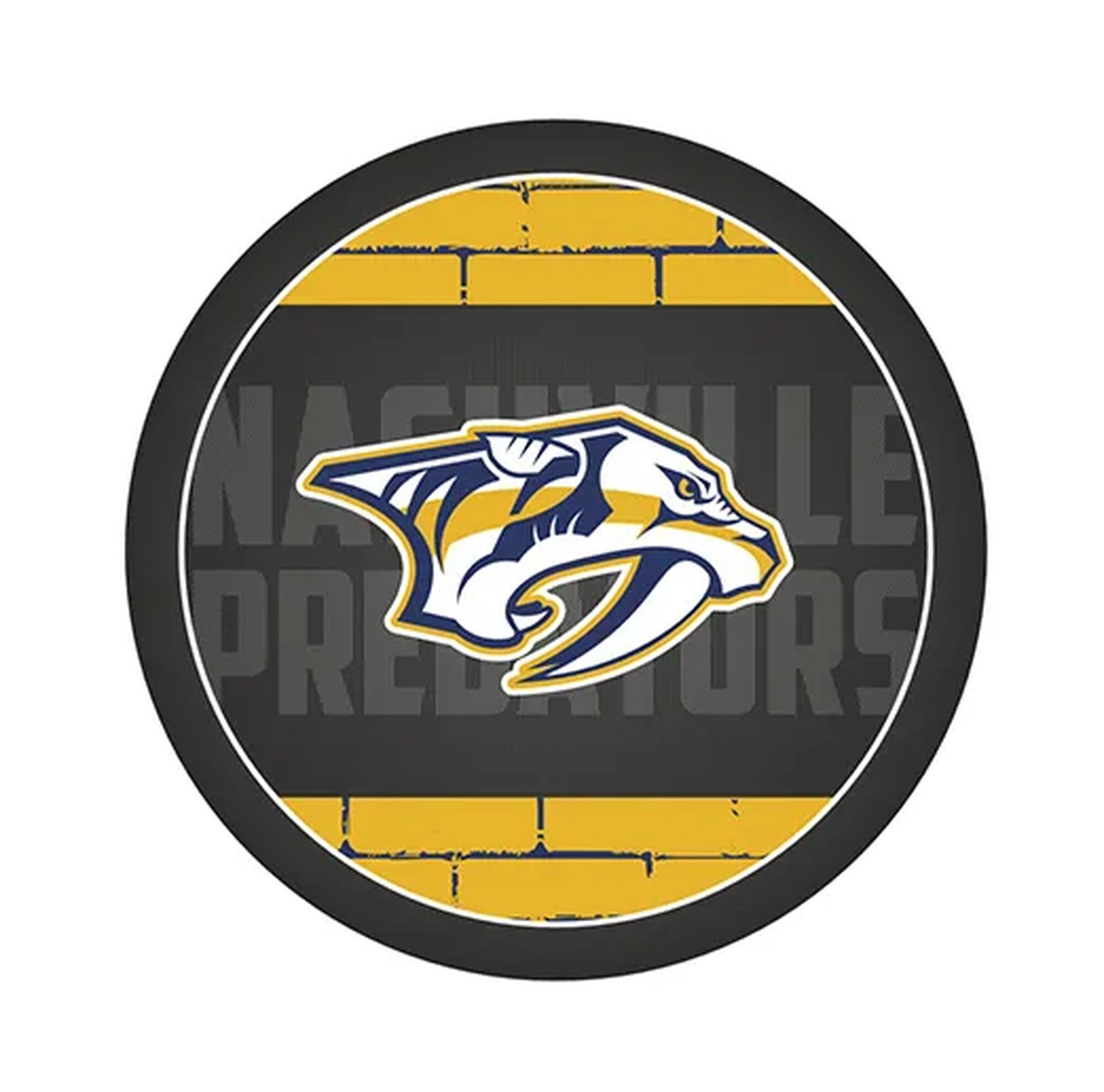 Шайба Rubena NHL 2023 Nashville Predators, резина, цвет черный