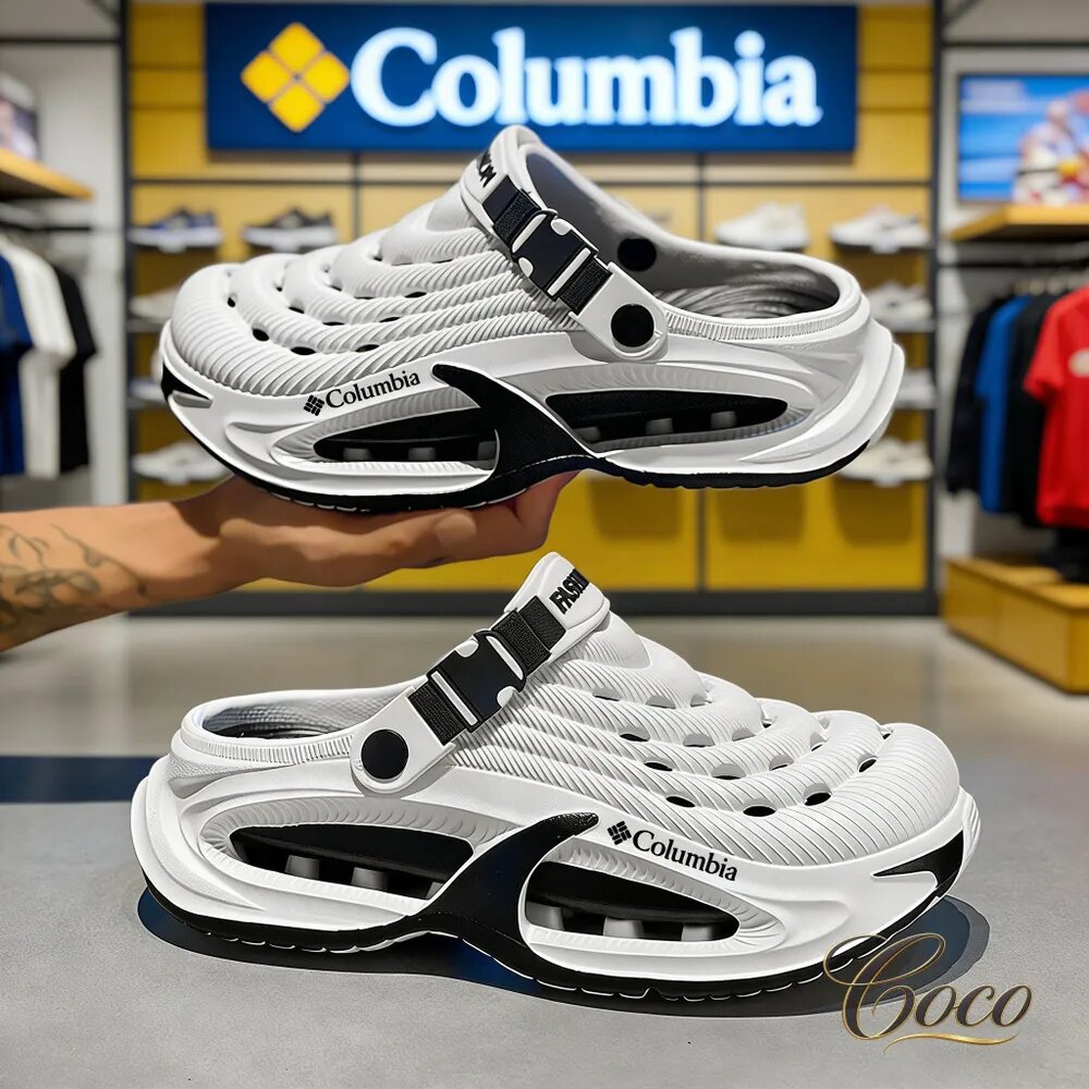 Женские сабо Columbia демисезонные, брезентово-серые, размер 42/43, искусственный мех, ЭВА подошва