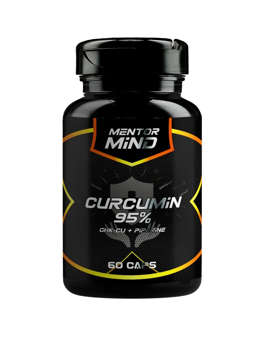 Трипептид меди GHK-Cu +Куркумин 95% + Биоперин, 60 капс