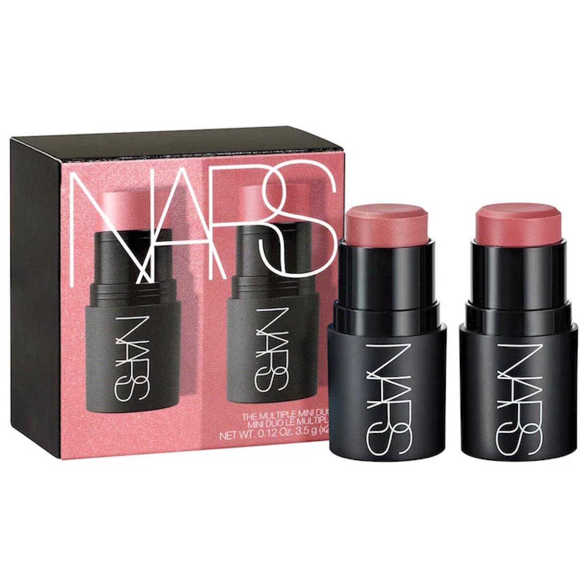 NARS Румяна для губ и скул The Multiple Mini Duo, оттенки Orgasm crave и Bad habit, 3.5 г х 2