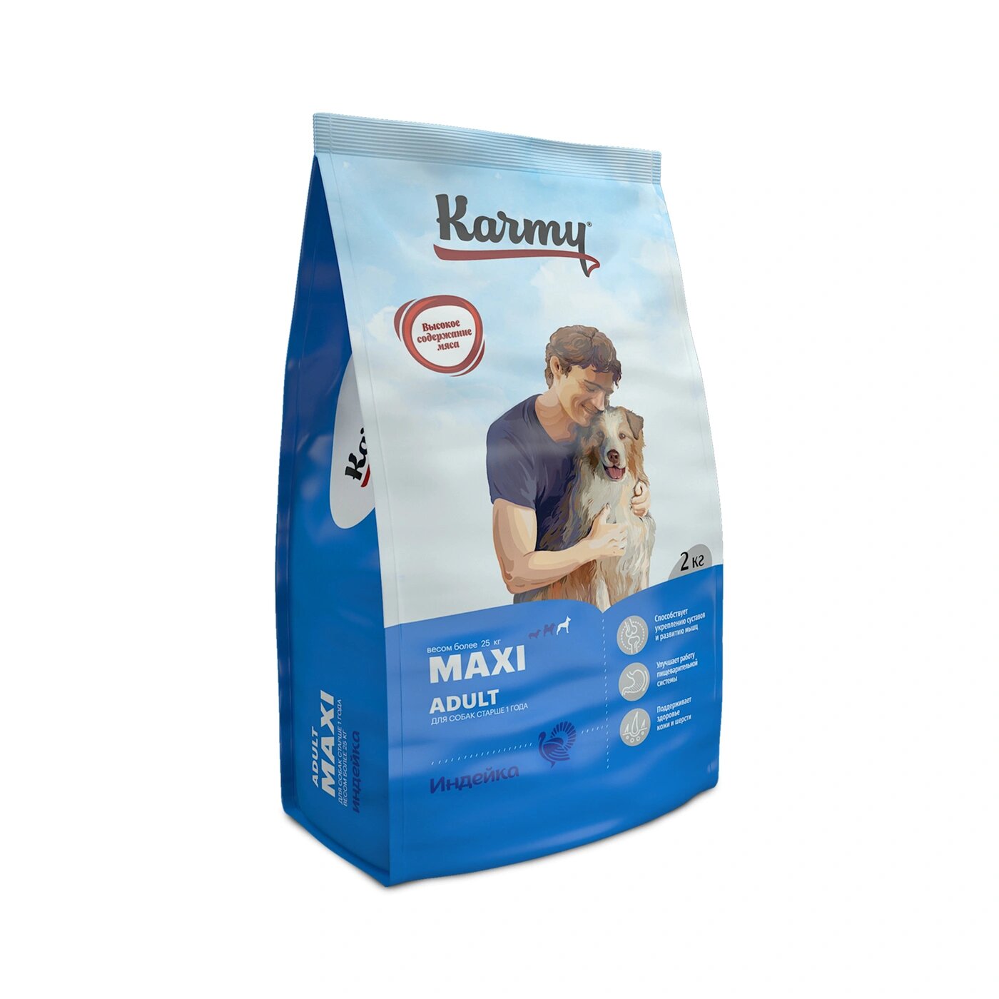 Корм сухой Карми Maxi Adult для собак крупных пород Индейка 2кг