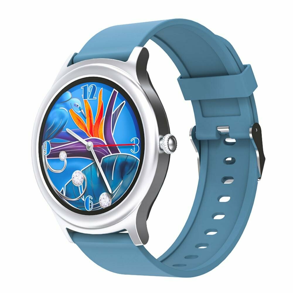 Смарт часы BlitzWolf BW-AH1 Smart Watch Female Blue , Пульс, Кислород, Уведомления, Сообщения, Гарантия 6 мес