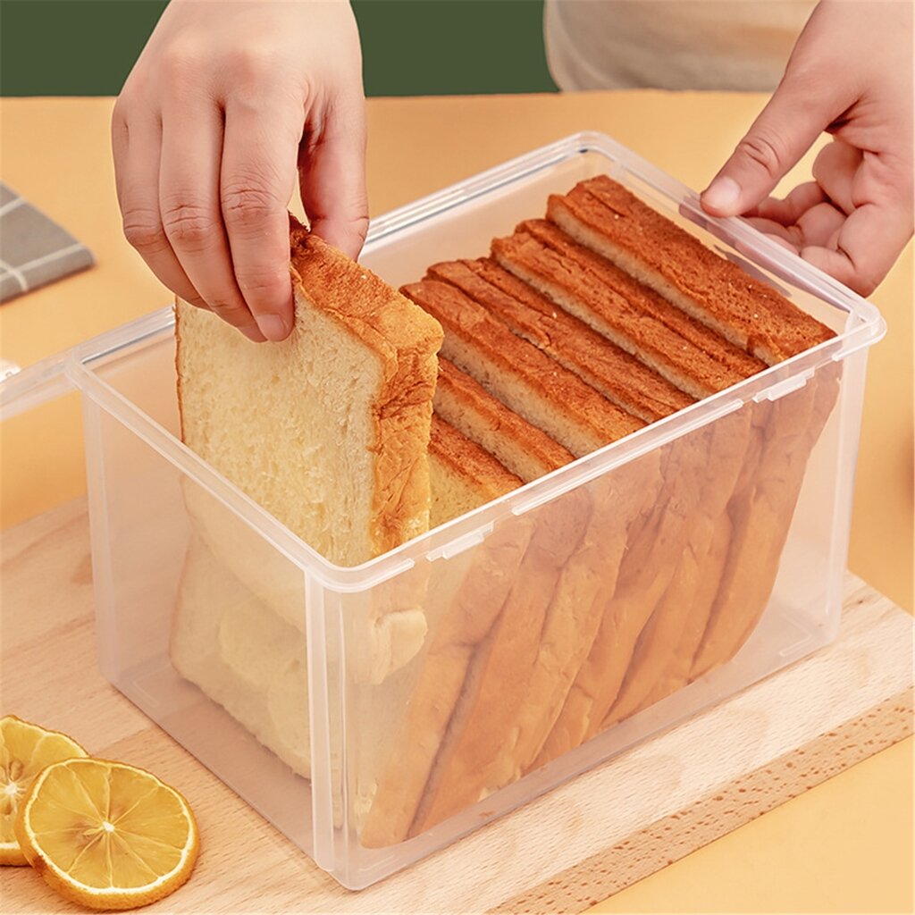 Булочки на пару, сдобные булочки, еда, снеки, перекусы, коробка для хранения тостов-маленькая квадратная