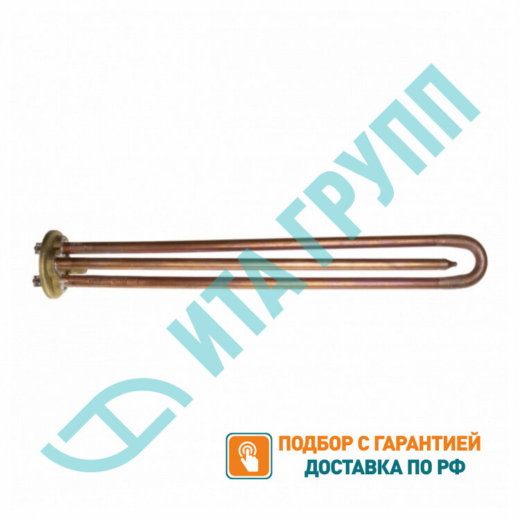 ТЭН 1,5кВт (1500Вт) RCF для водонагревателя Ariston VLS, Superlux, Simat, под анод М5, трубка под термостат 8мм, 202151