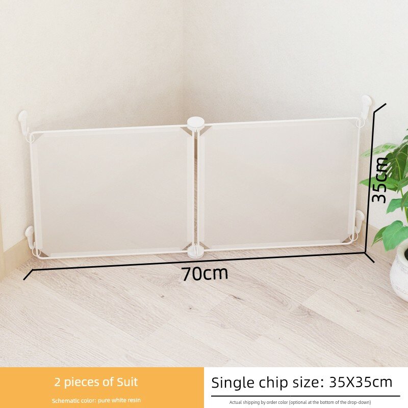 35x35 см панель из смолы для кошачьего барьера, серый цвет, комплект 2 шт. с бесплатными крепежными деталями
