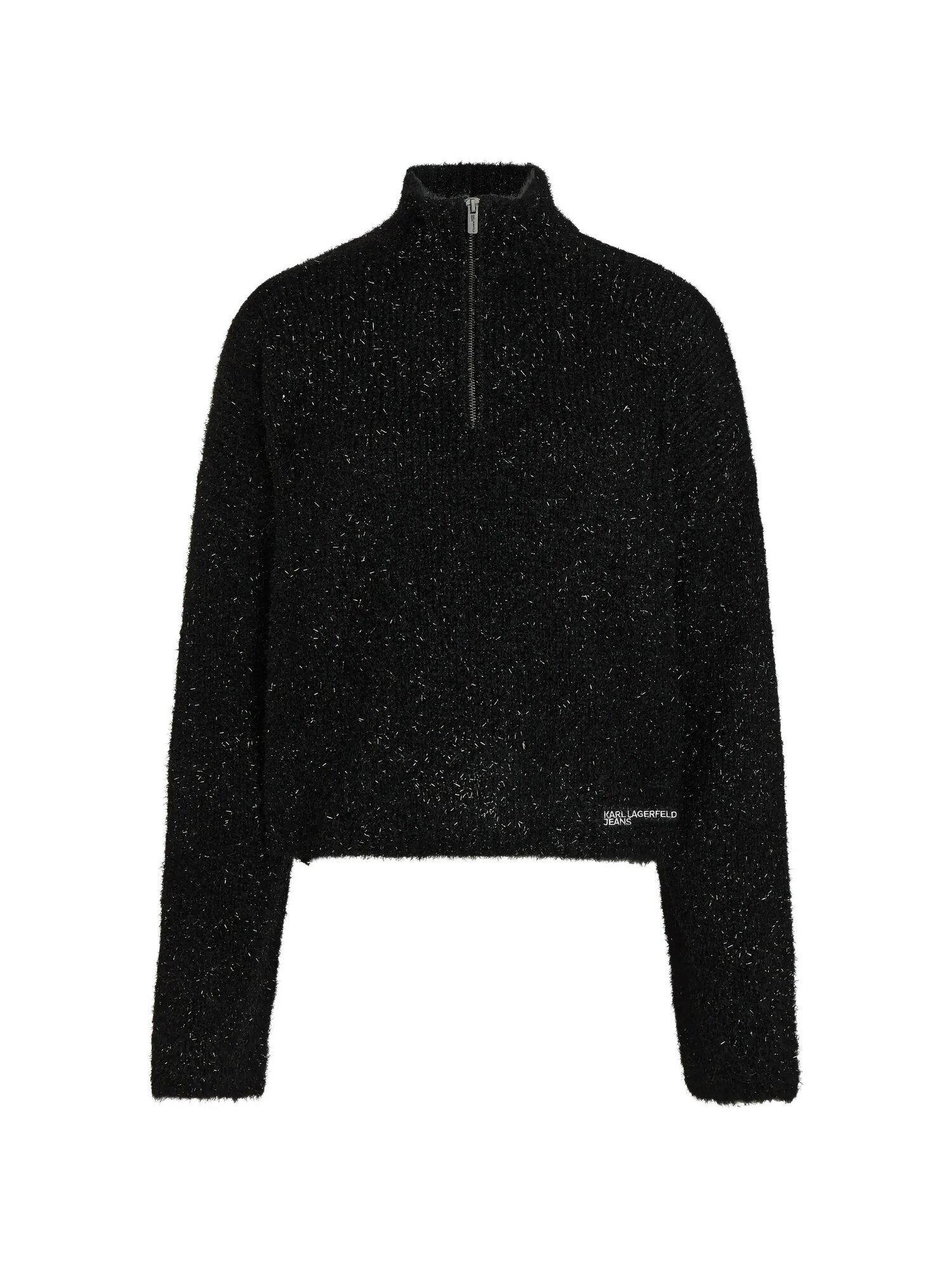 Свитер Half-zip fluffy-knit sweater