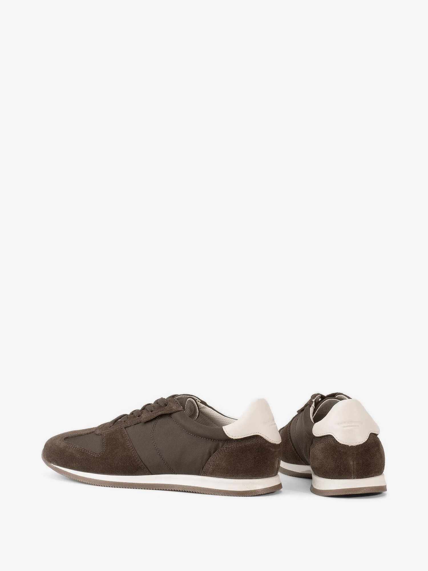 Кроссовки VAGABOND Suede-panelled sneakers, размер 40 EU, коричневый/серый/оранжевый — фото 1