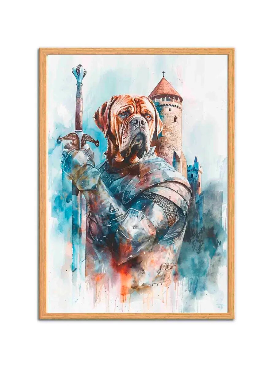 Бордоский дог - Рыцарь 5, Плакат 30x42см