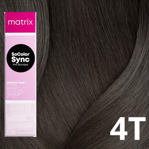 Matrix SoColor SYNC 4T - Шатен Титановый 90 мл