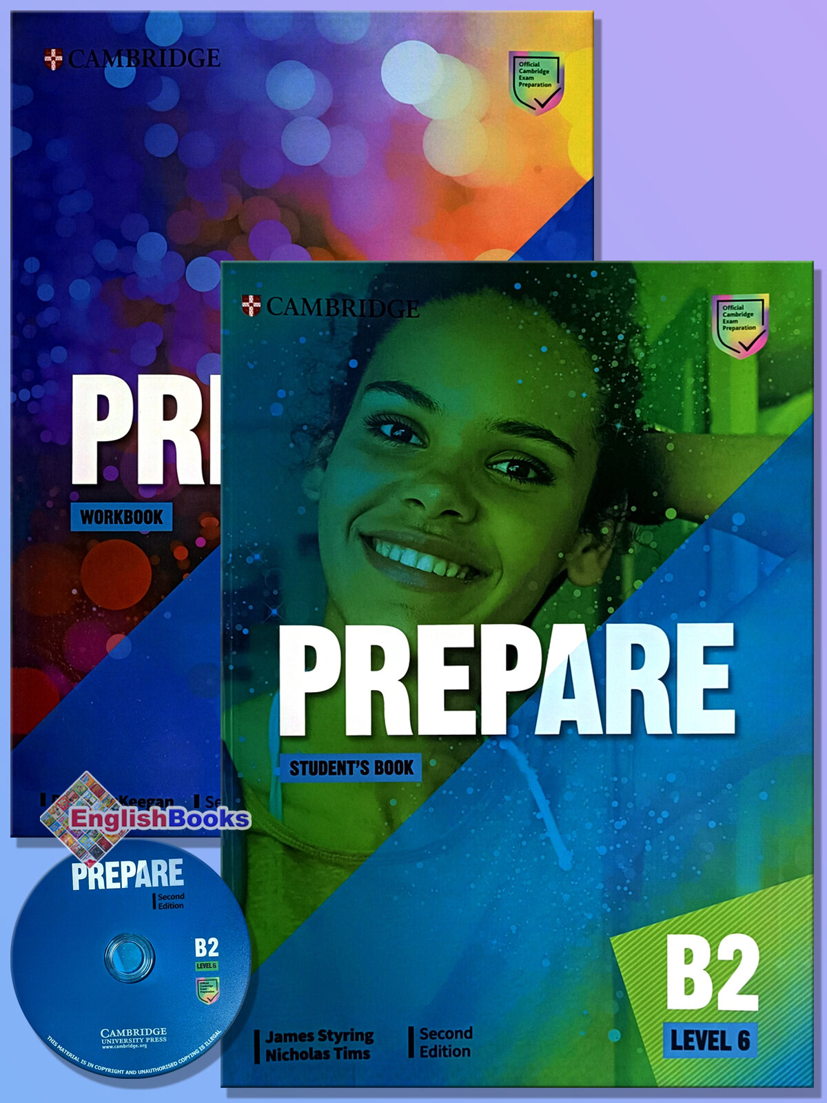 Prepare B2 level 6, Second Edition, комплект учебник(Students book), рабочая тетрадь (workbook) , CD