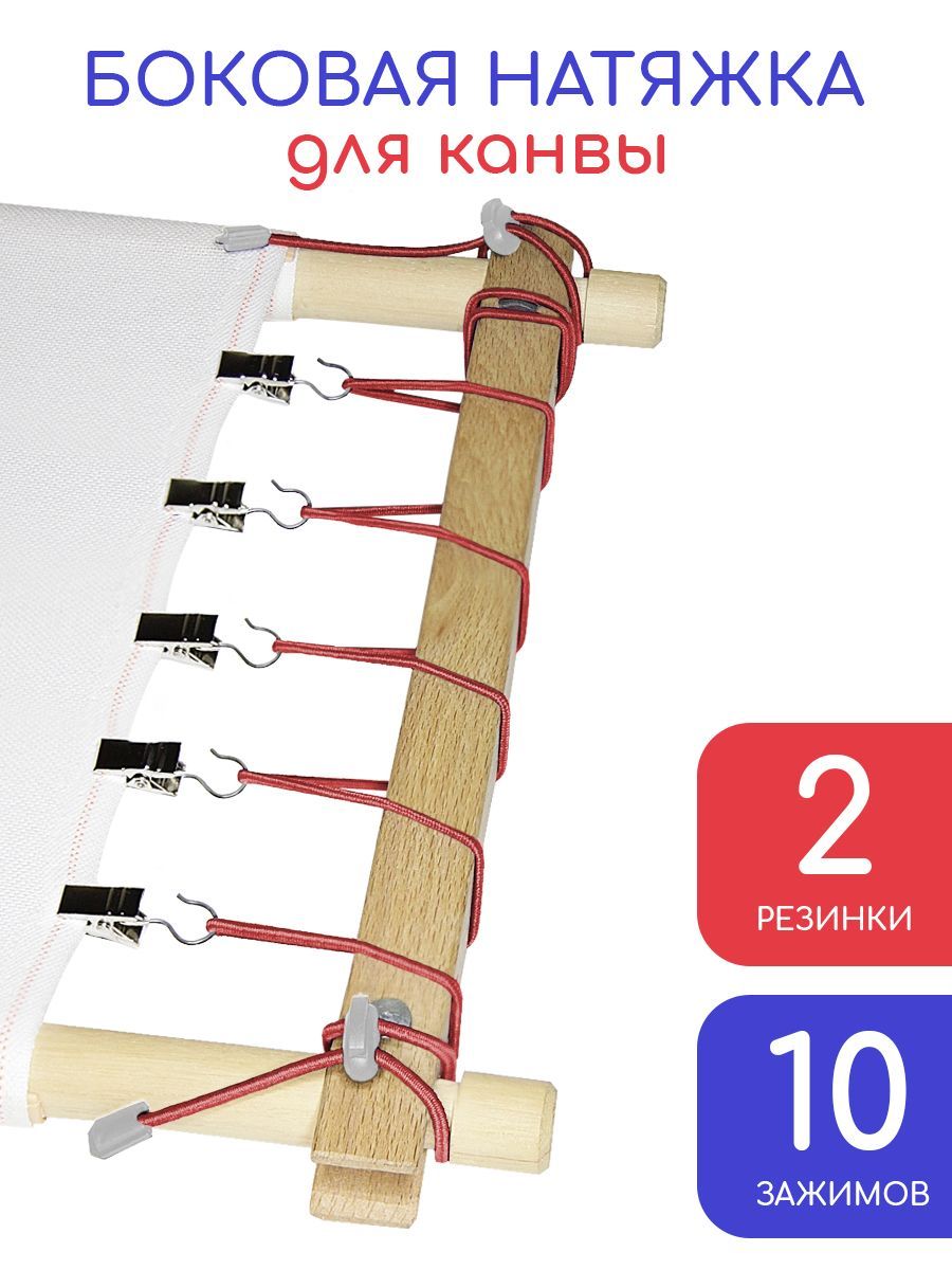 Боковая натяжка канвы