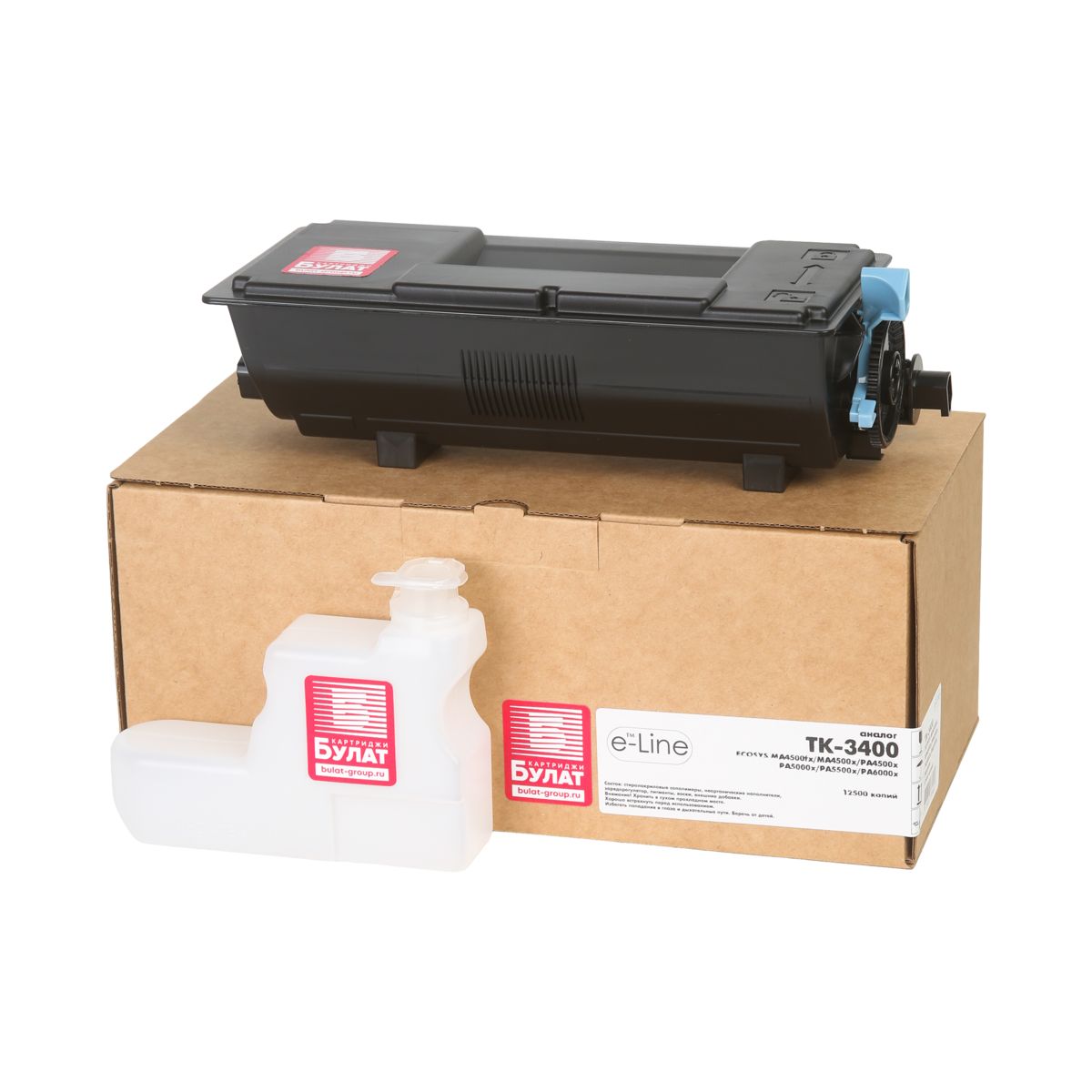 Тонер-картридж e-Line TK-3400 для Kyocera ECOSYS MA4500x, PA4500x (Чёрный, 12500 стр.)