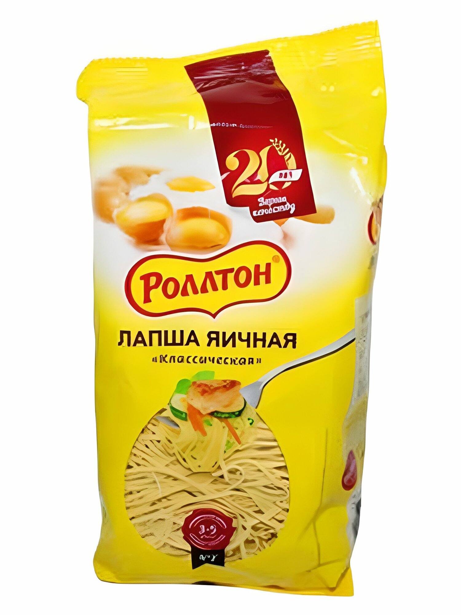 Яичная лапша роллтон 400 г. Классическая