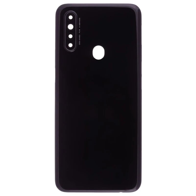 Задняя крышка для OPPO A31 (CPH2015) (черный) (в сборе со стеклом камеры)