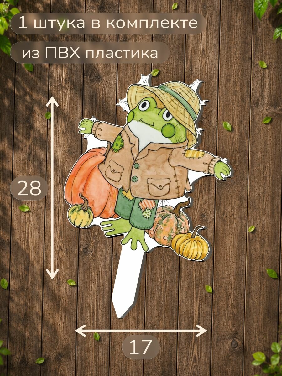 Фигурки для сада пугало - лягушка — фото 1