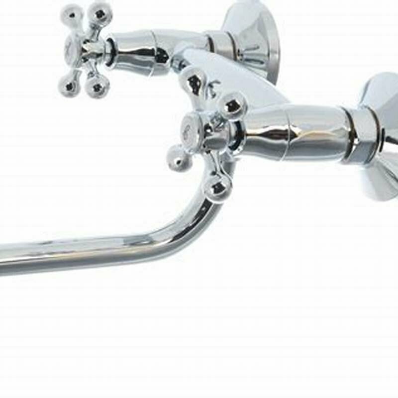 LEDEME 4608. Смеситель для кухни на стену, 1/2", металл/керамика, «Крест»