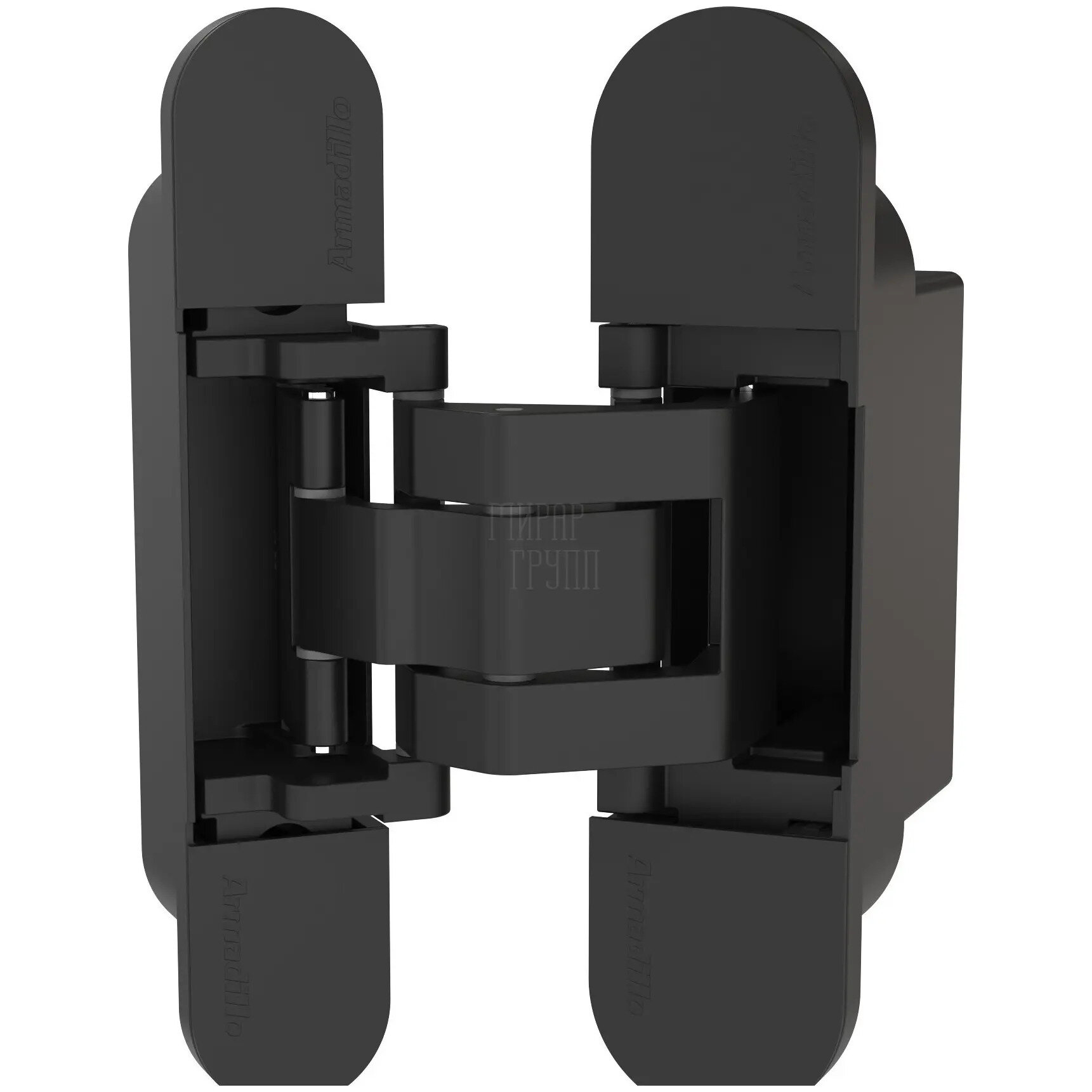 Петля Armadillo (Армадилло) скрытой установки U3D5780. VPG BL TECH матовый черный (цена за 1 деталь)