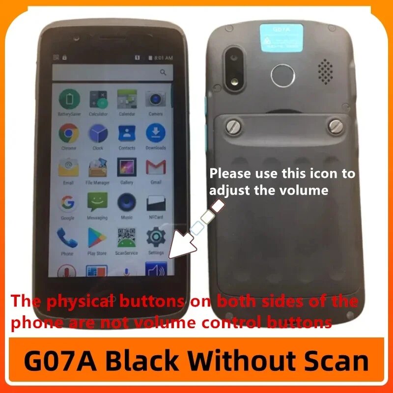 Смартфон G07A Black NO Scan, 5.0", 2/16 ГБ, NFC
