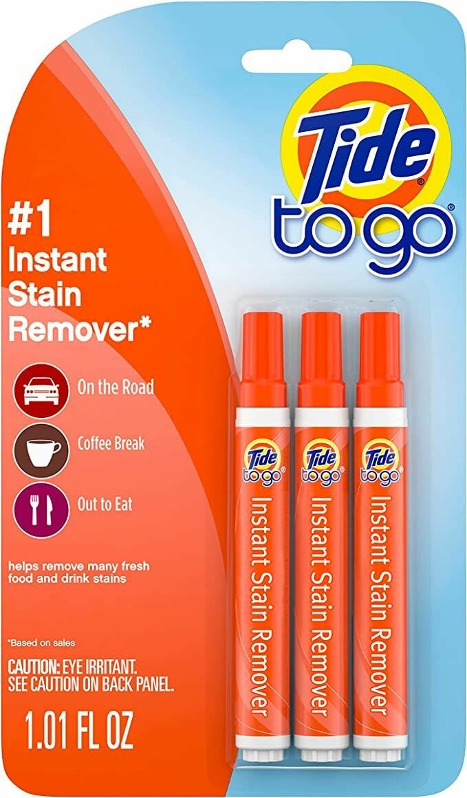 Tide To Go Пятновыводитель для одежды, карандаш ручка для экстренного избавления от пятен, 3 шт.