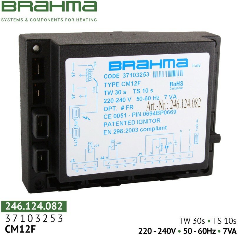 Блок управления горением BRAHMA CM12F 37103253