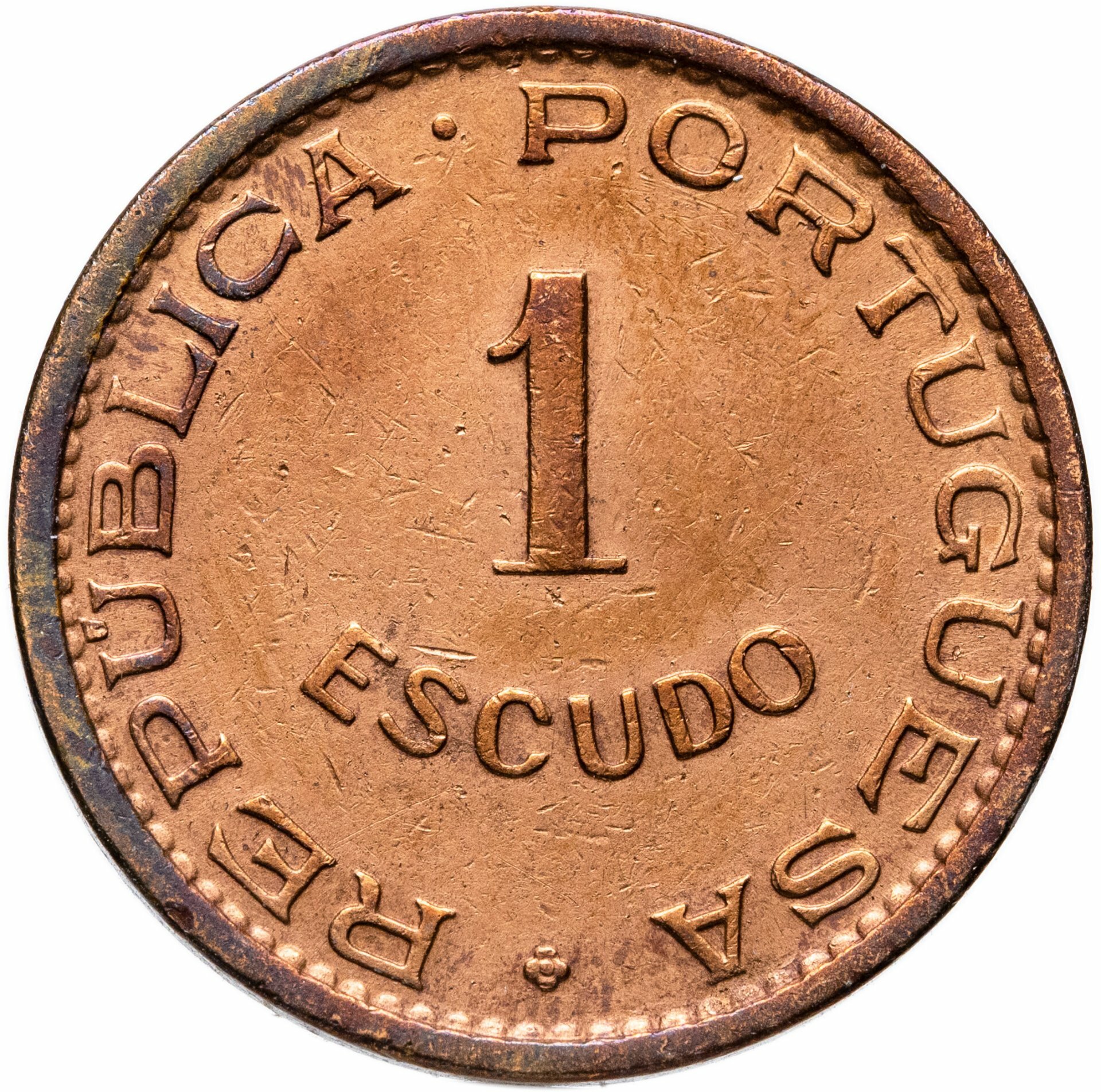Ангола 1 эскудо escudo 1974, Бронза, в сохранности XF