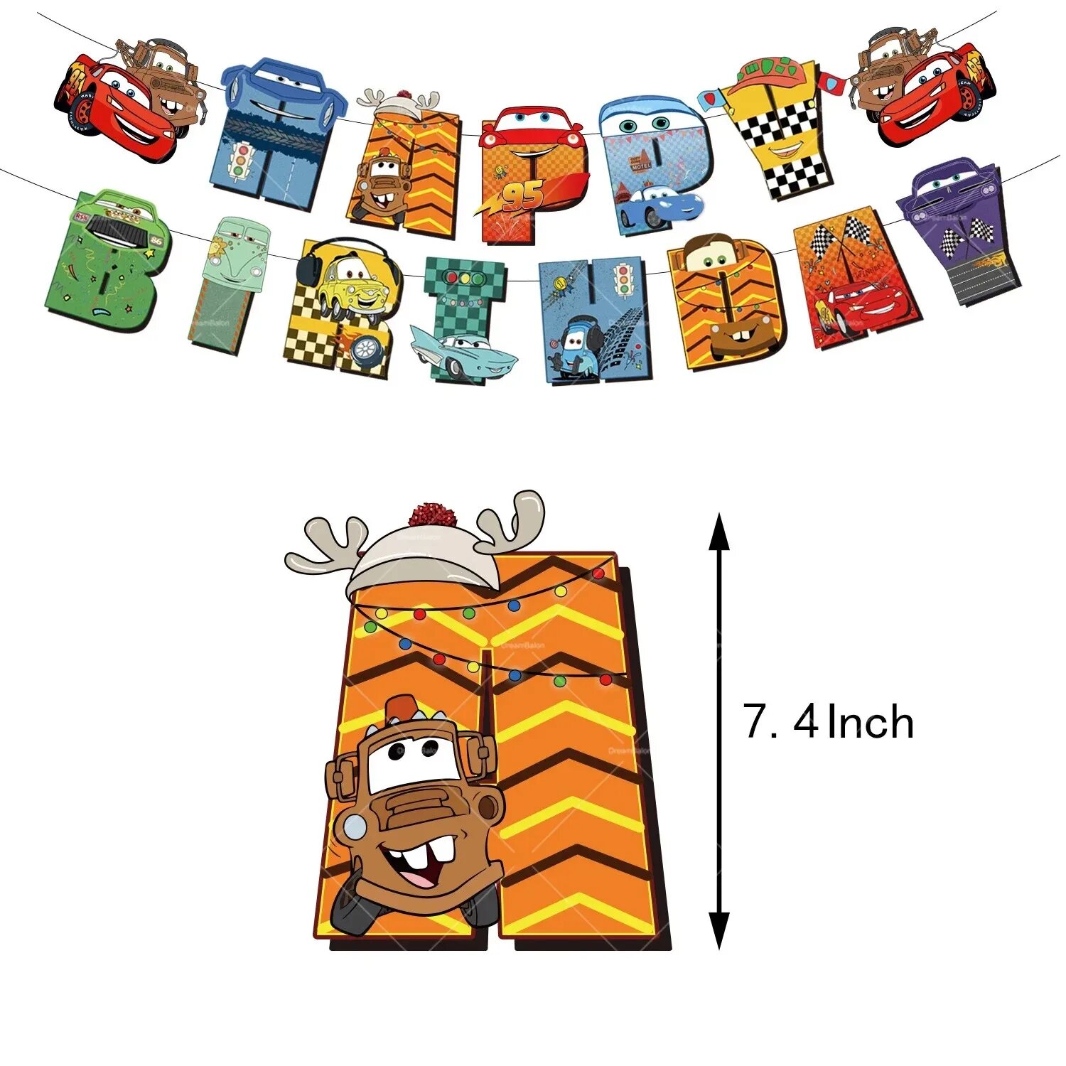 Набор для вечеринки «Тачки» TOPTOY 1set Banner