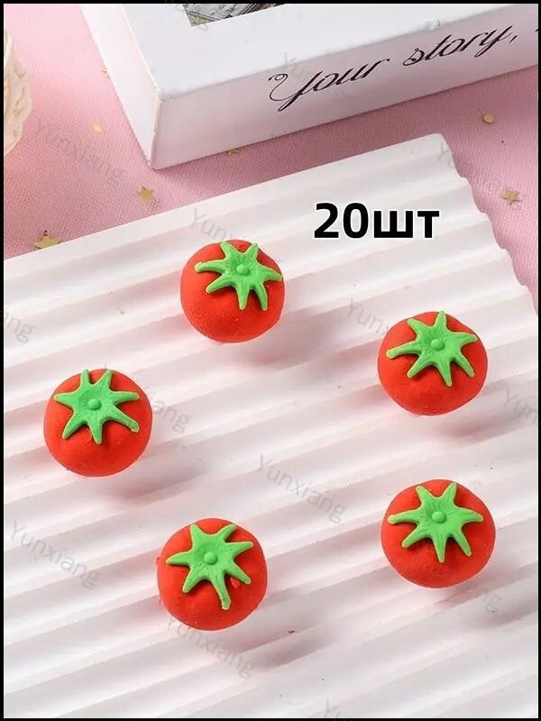 20шт , Ластики школьные со Помидоры