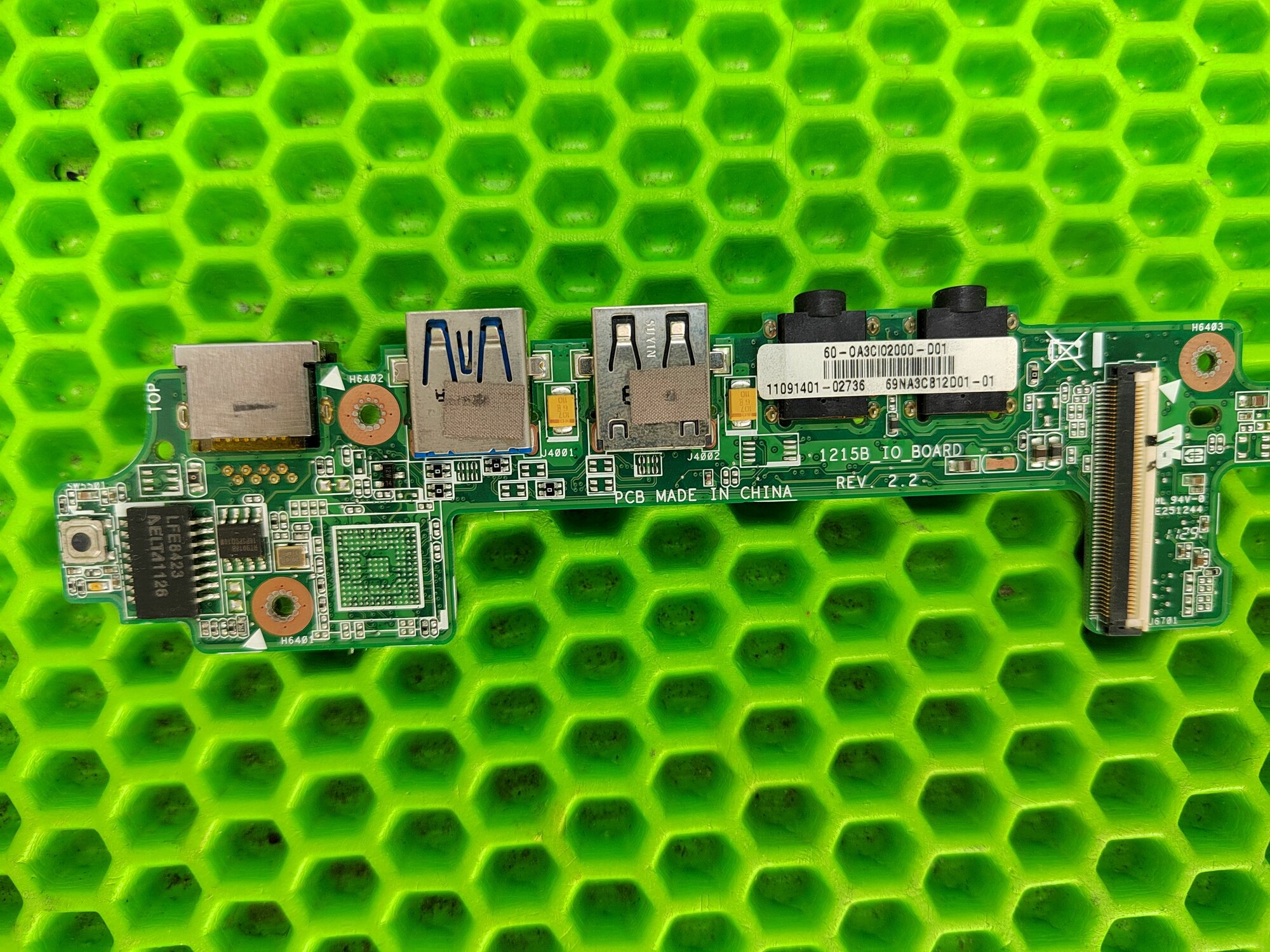 Плата USB, AUX, LAN для ноутбука ASUS Eee PC 1215B