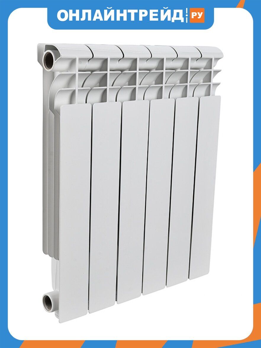 Радиатор Rommer Profi BM 500 (BI500-80-80-150) 6 секции, биметаллический