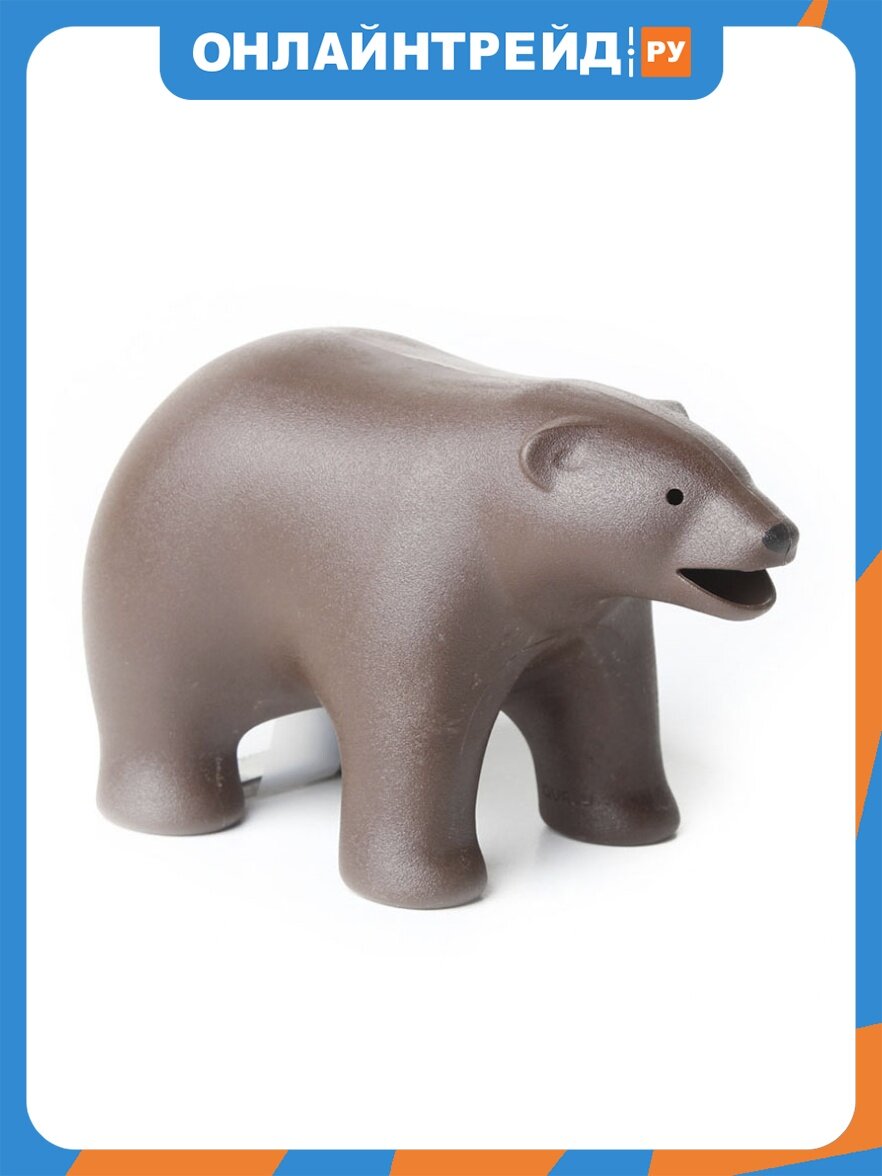 Диспенсер Qualy для клейкой ленты Teddy Bear, коричневый